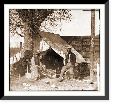 Historic Framed Print, Culpeper Va. Contrabands, 17-7/8" x 21-7/8"
