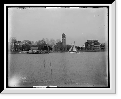 Historic Framed Print, Virginia Hall, Hampton Institute, Va., 17-7/8" x ...