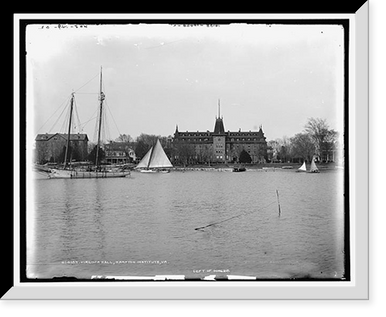 Historic Framed Print, Virginia Hall, Hampton Institute, Va. - 2, 17-7/ ...