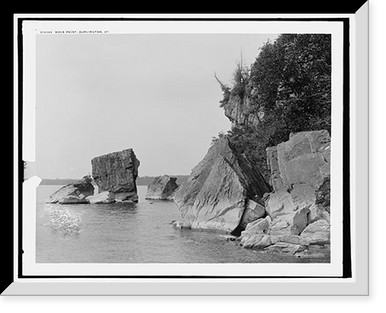 Historic Framed Print, Rock Point, Burlington, Vt. - 5, 17-7/8" x 21-7/8"