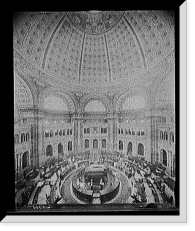 Historic Framed Print, [Library of Congress, Main Reading Room ...