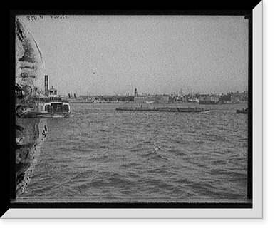 Historic Framed Print, [Twenty-Third Street ferry terminal, New York, N ...