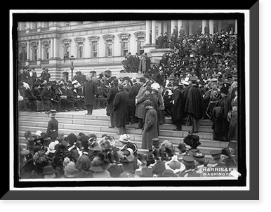 Historic Framed Print, [Crowd on steps of State, War & Navy Building ...