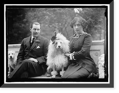 Historic Framed Print, McLEAN, EDWARD BEALE. WITH MRS. McLEAN, 17-7/8 ...