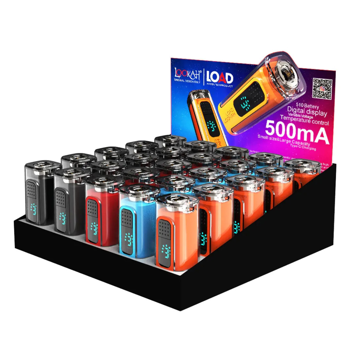 LOOKAH LOAD 510 Voltage Battery 500mAh - Display of 25