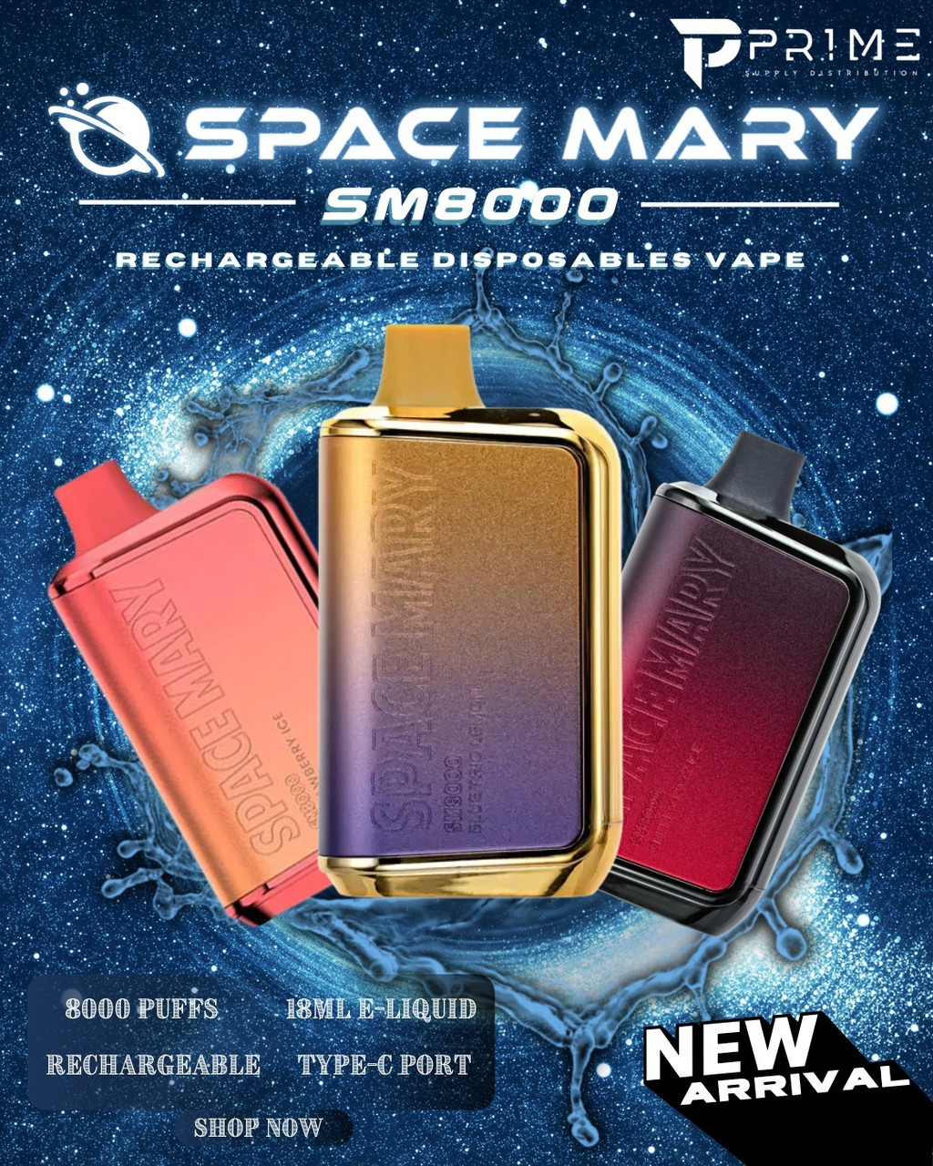 Space Mary SM8000 Disposable Vape - Bulk Wholesale Vape Pens ...