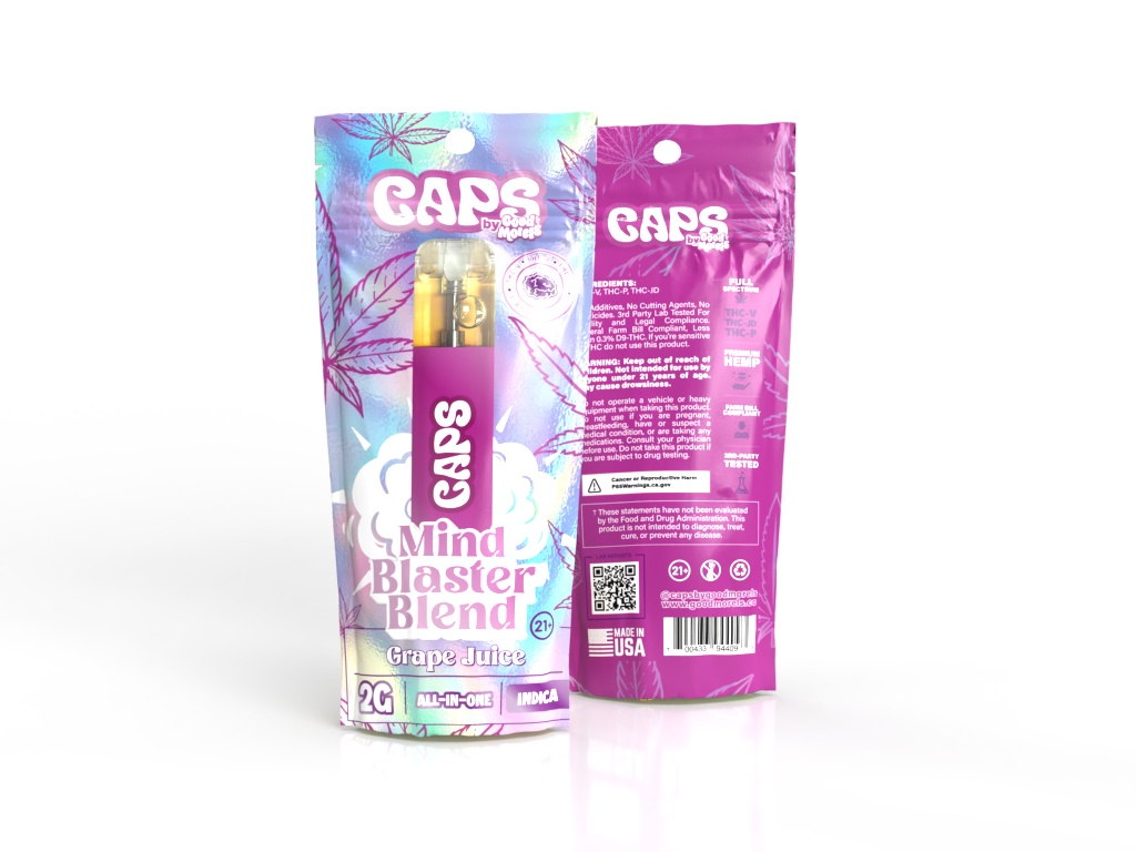 Good Morels Mind Blaster Blend Disposable Vape Caps 2G 5PK – Potent THC ...