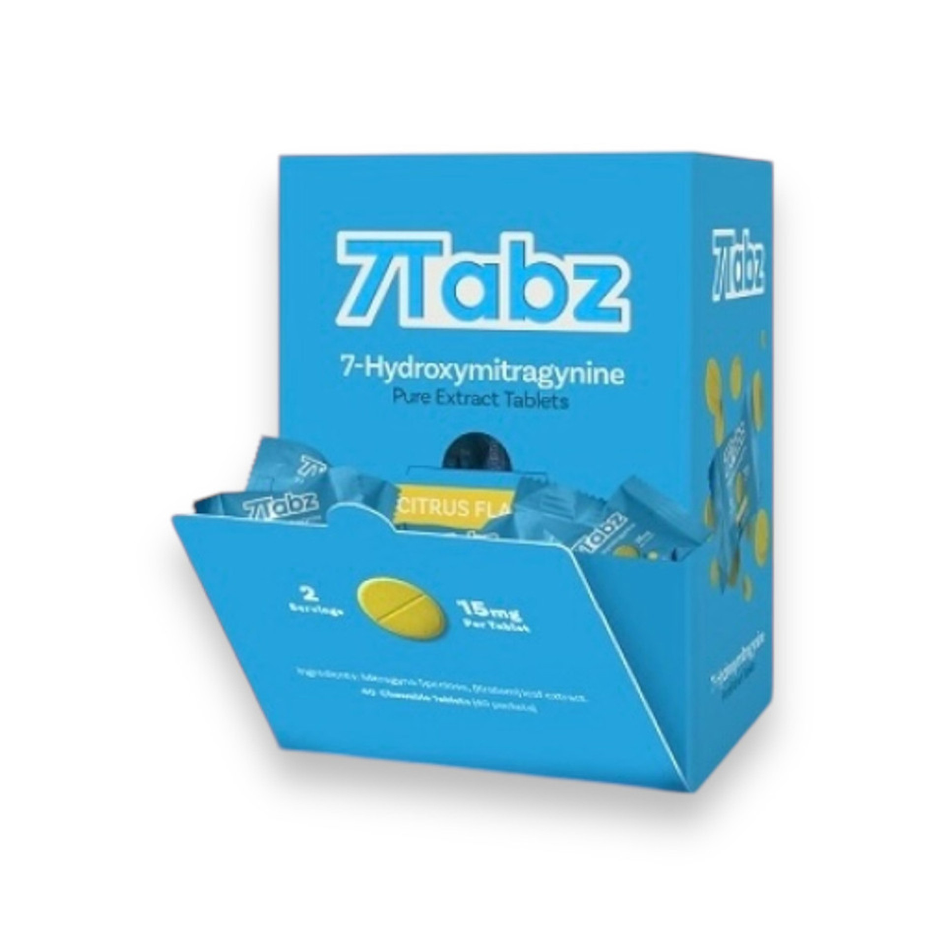 7 Tabz 7-Hydroxymitragynine Pure Extract Tablets 15mg (40pk) | Premium Kratom Tablets for Pain ...