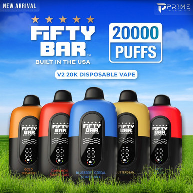 Fifty Bar V2 20K Disposable Vape | Prime Supply Distro