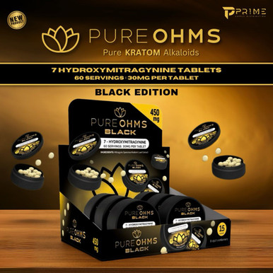 Pure Ohms Black Edition 7 Hydroxy Puck 450MG | Prime Supply Distro