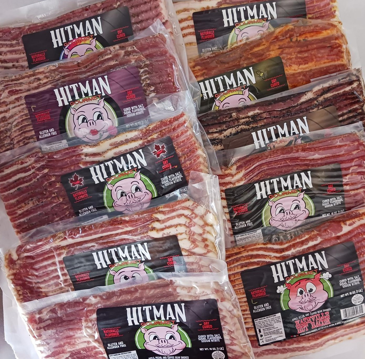Bacon Freak 10 Pack Dry Cured MEGA-Bundle - Baconfreak.com