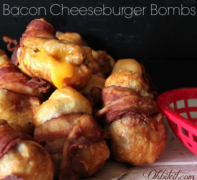 Bacon Cheeseburger Bombs - Baconfreak.com
