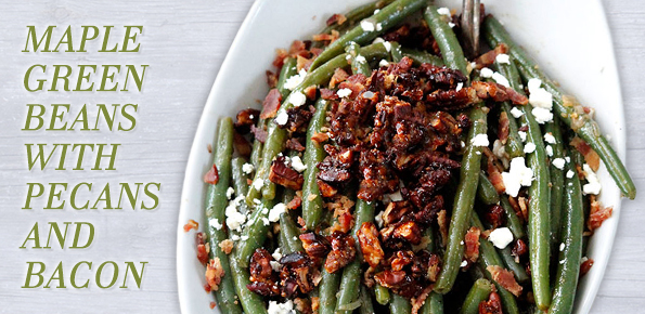 Maple Green Beans with Pecans and Bacon - Baconfreak.com