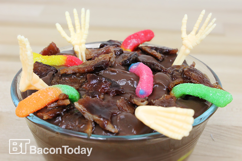 Zombie Bacon Pudding Cups - Baconfreak.com
