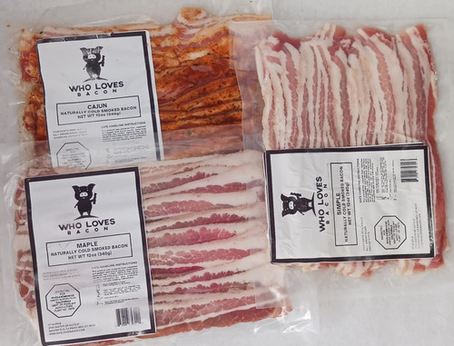 Bacon Freak 3 Pack Dry Cured Bacon Sampler CA - Baconfreak.com