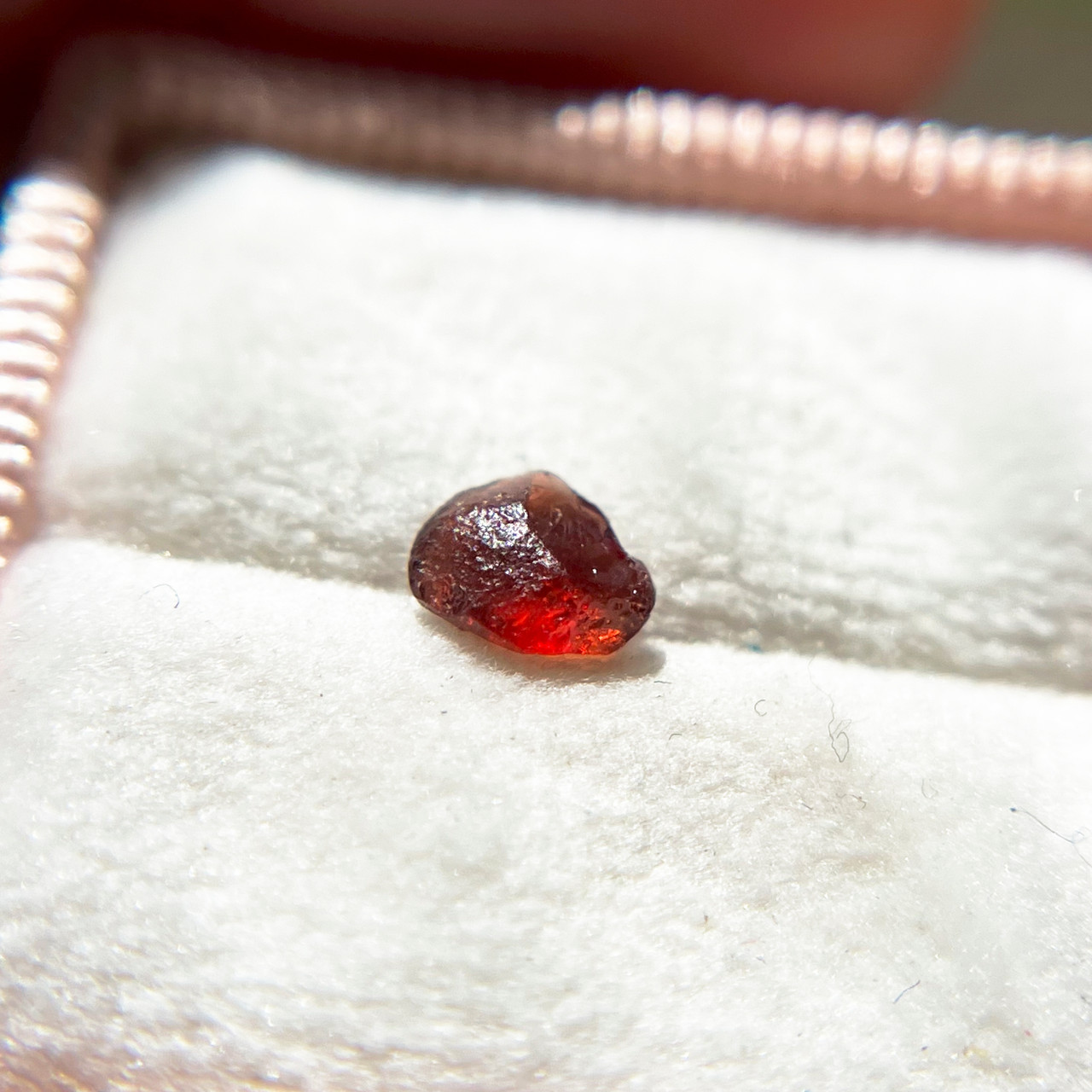 Loose Gemstone Rough Uncut Rust Red Montana Sapphire