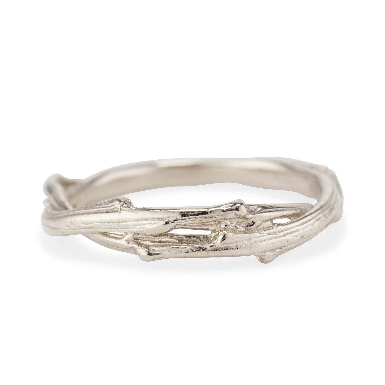 Platinum or Gold Twisted Vine Wedding Ring | Olivia Ewing