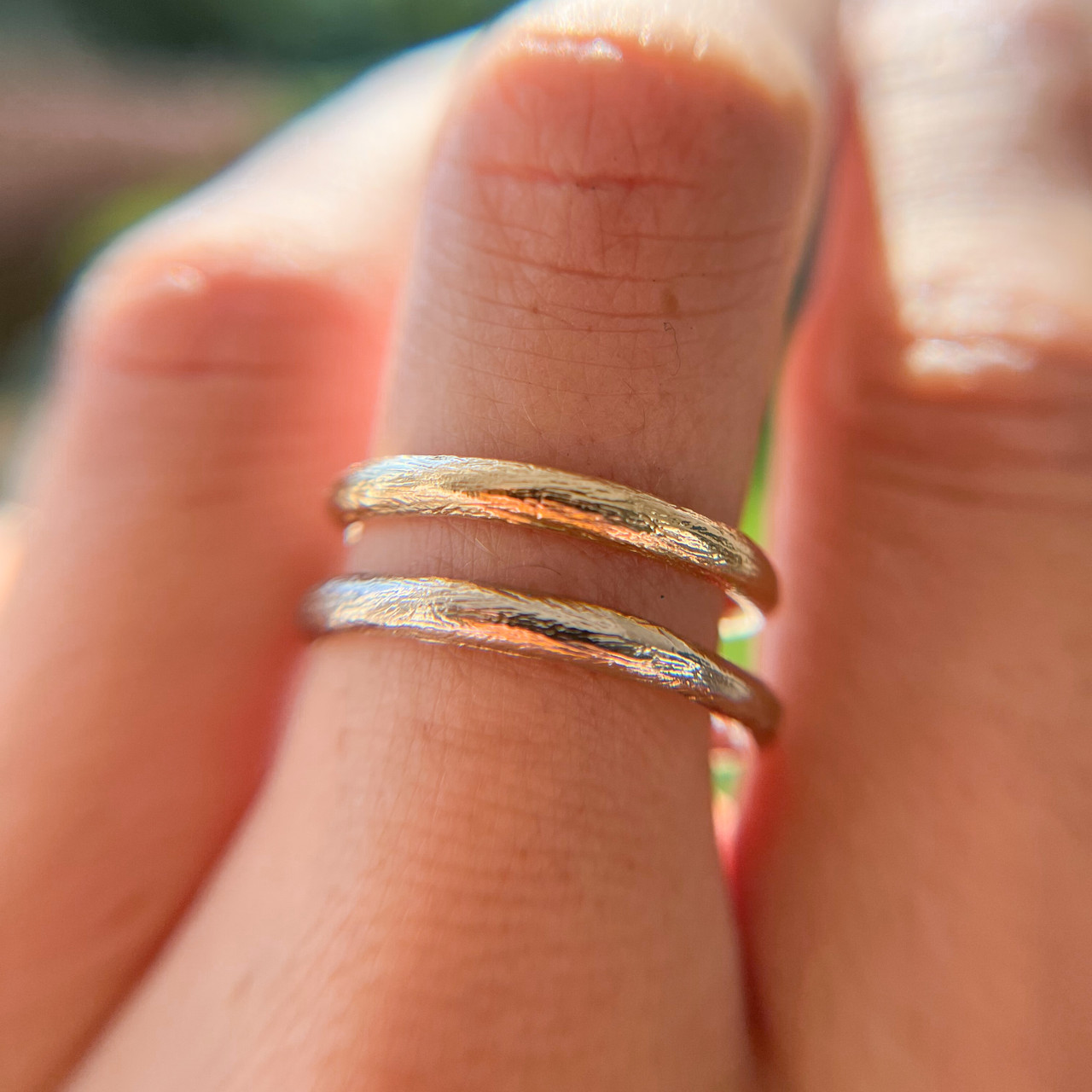 3mm Gold Lee Half-Round Wedding Ring Band | Olivia Ewing
