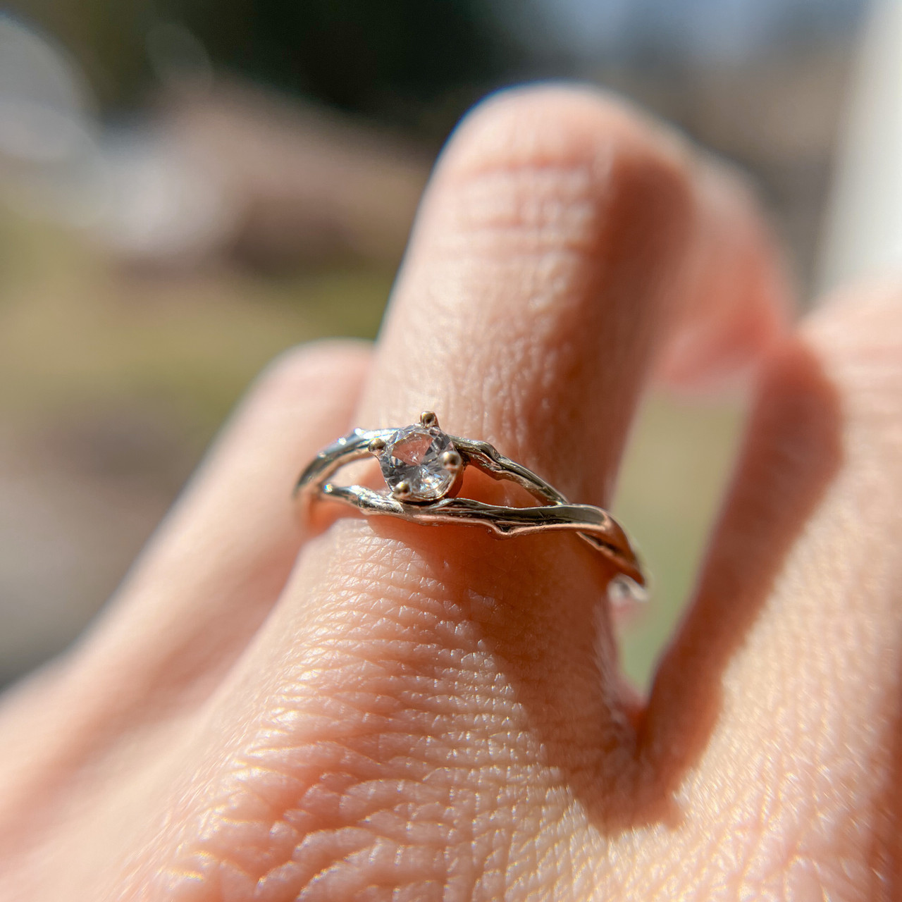 Petite Unity Diamond Solitaire Ring | Olivia Ewing Jewelry