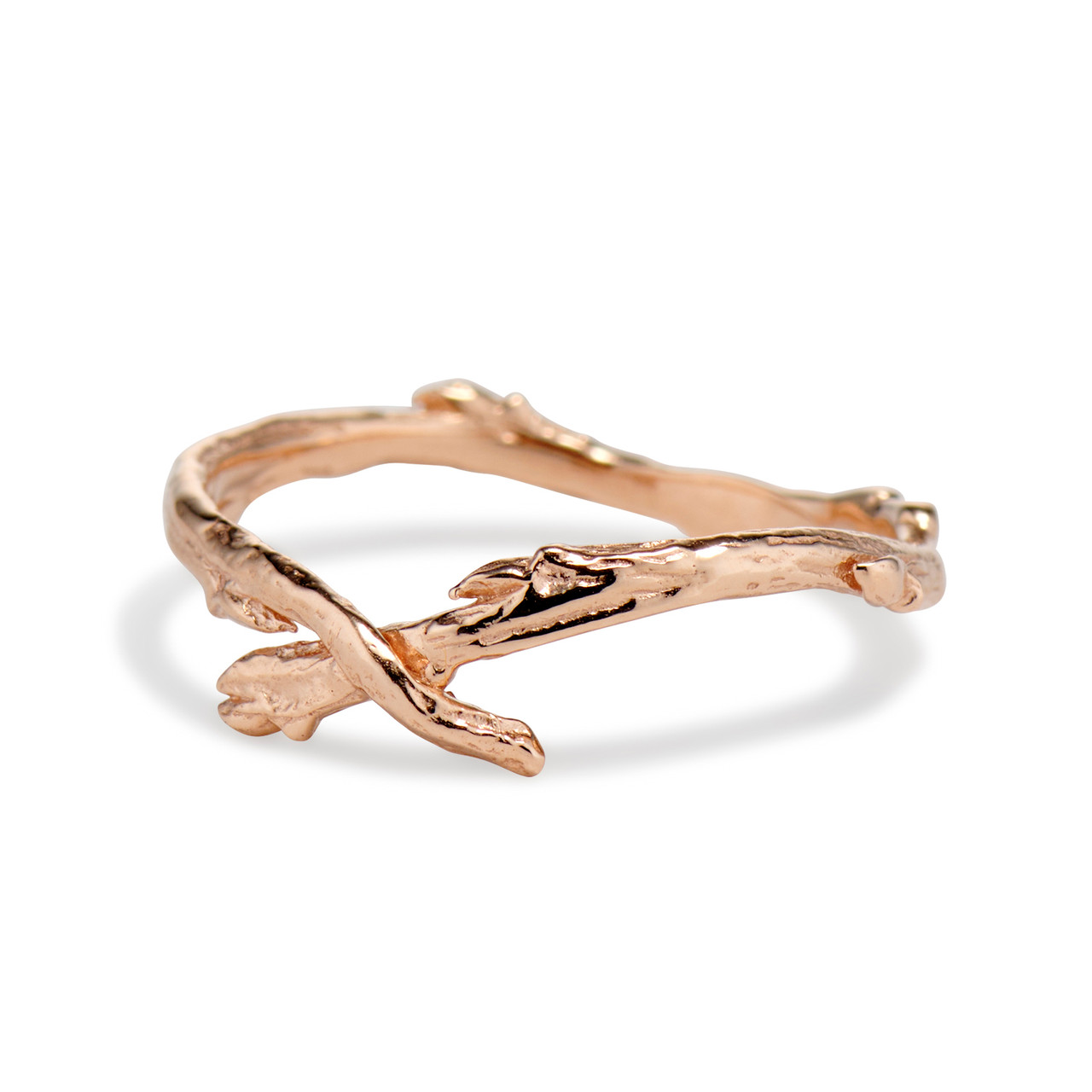 Bluebell Contour Wedding Ring | Twisted Contour Wedding Band