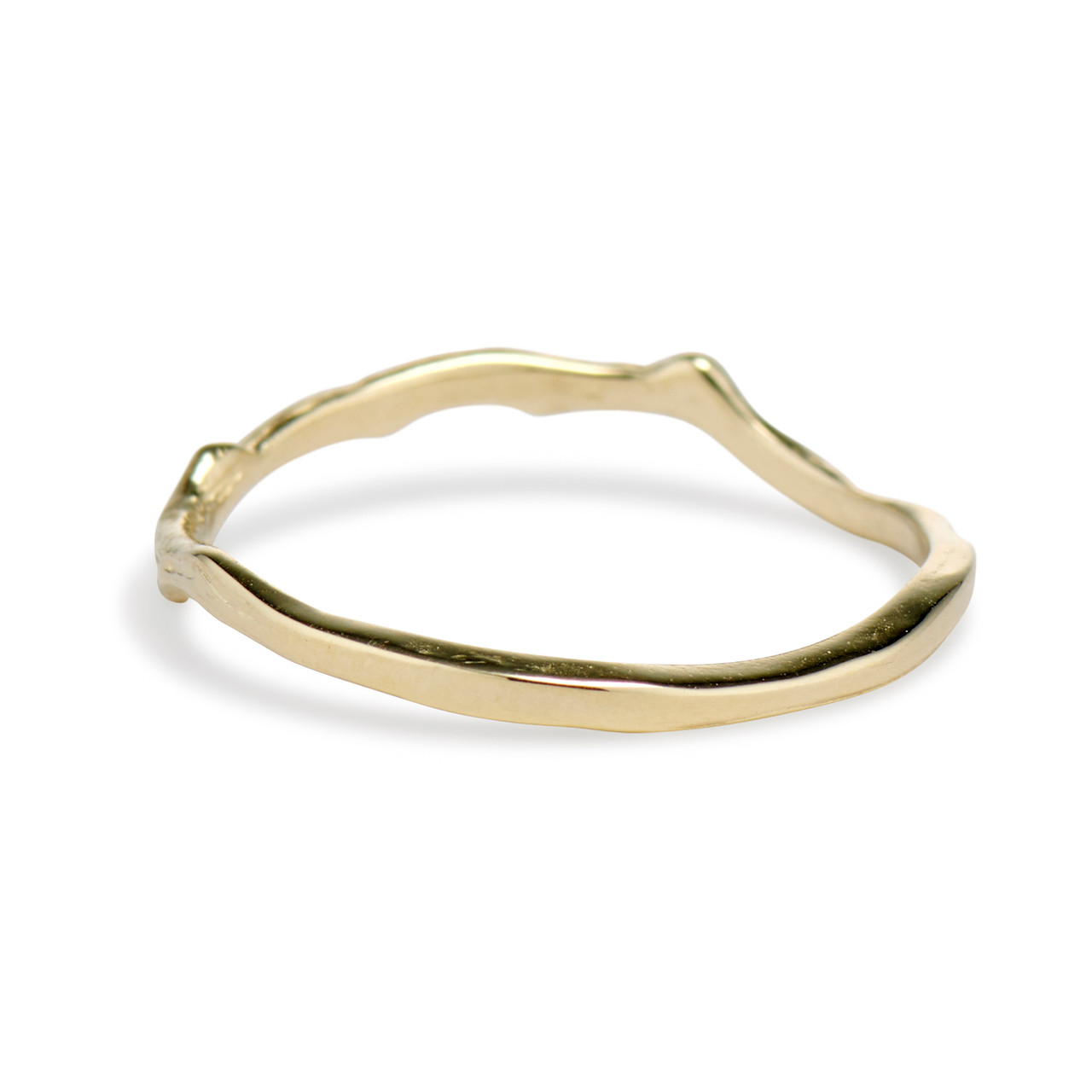 Unity Contour Ring | Contoured Twig Wedding Ring