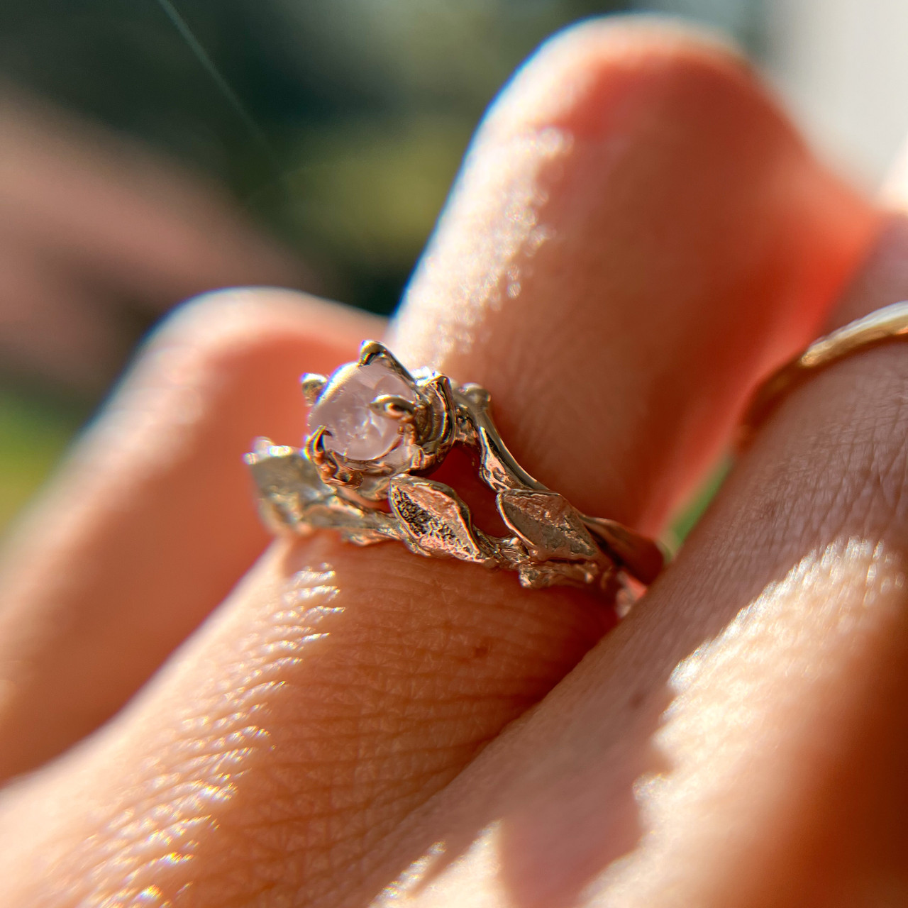 Flora-Inspired Leaf Engagement Ring | Olivia Ewing