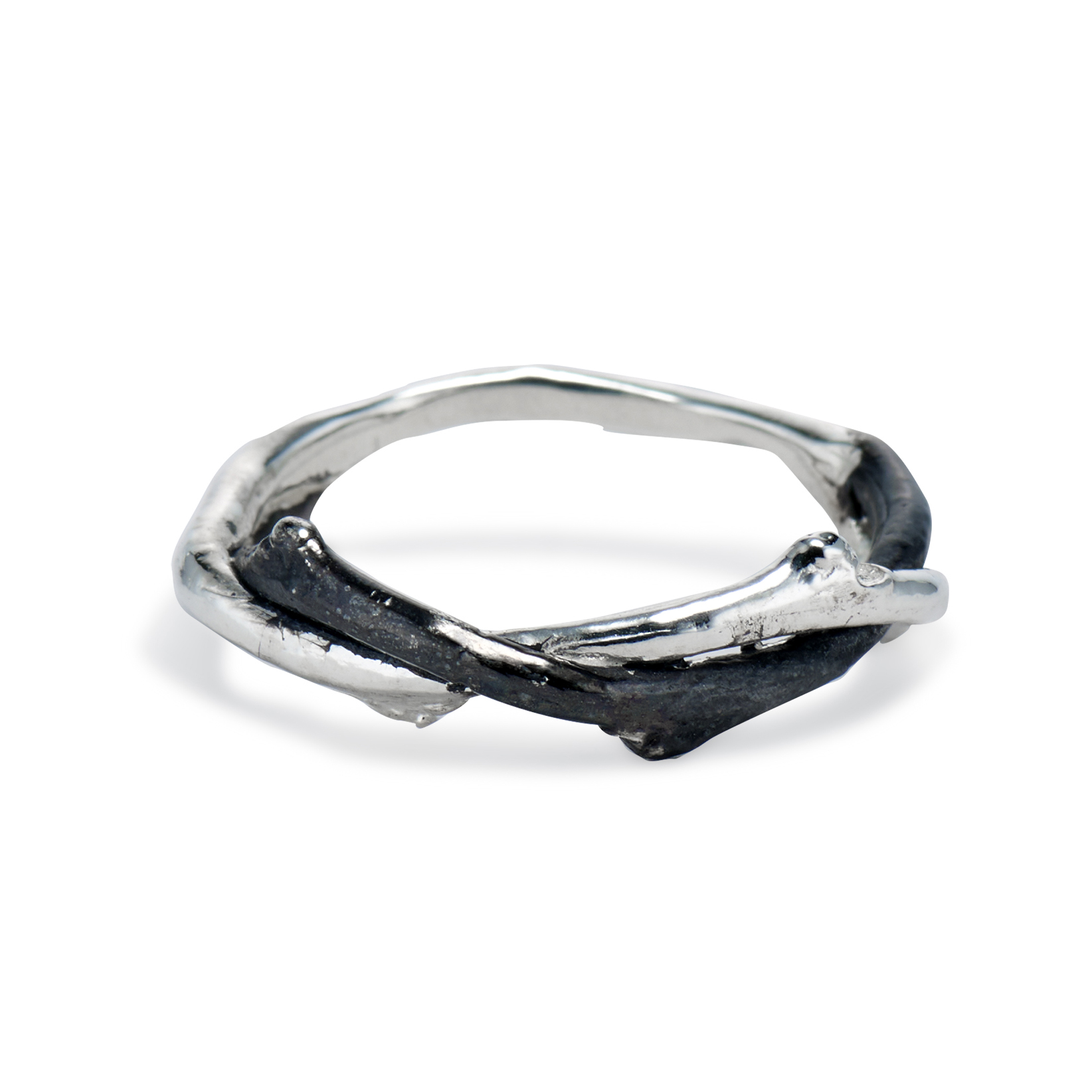 Men's Unity Oxidized Sterling Silver Wedding Ring