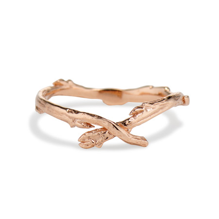 Handmade Contour Wedding Band - Gold/Platinum