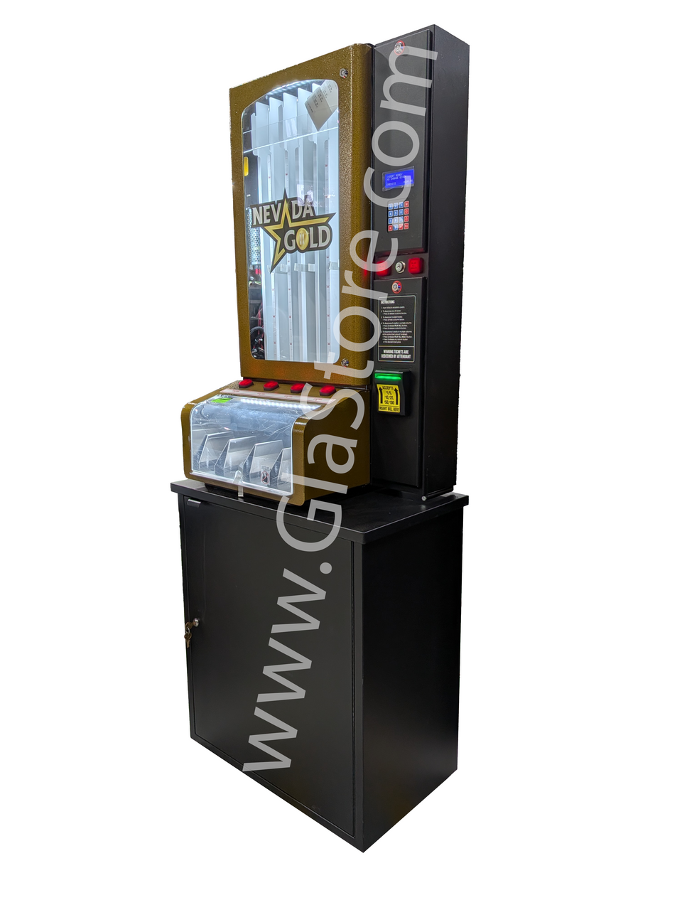 Nevada Gold Pull Tab Dispenser (with Base) - Great Lakes Amusement