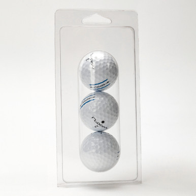 Golf Ball Clamshell Packaging - Large 3-Pack Round Bottom Style | VisiPak