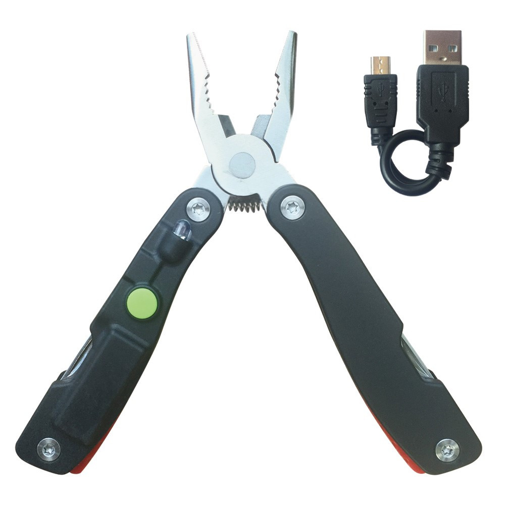 14 in1 Multi Tools Folding Pliers w/ LED Light