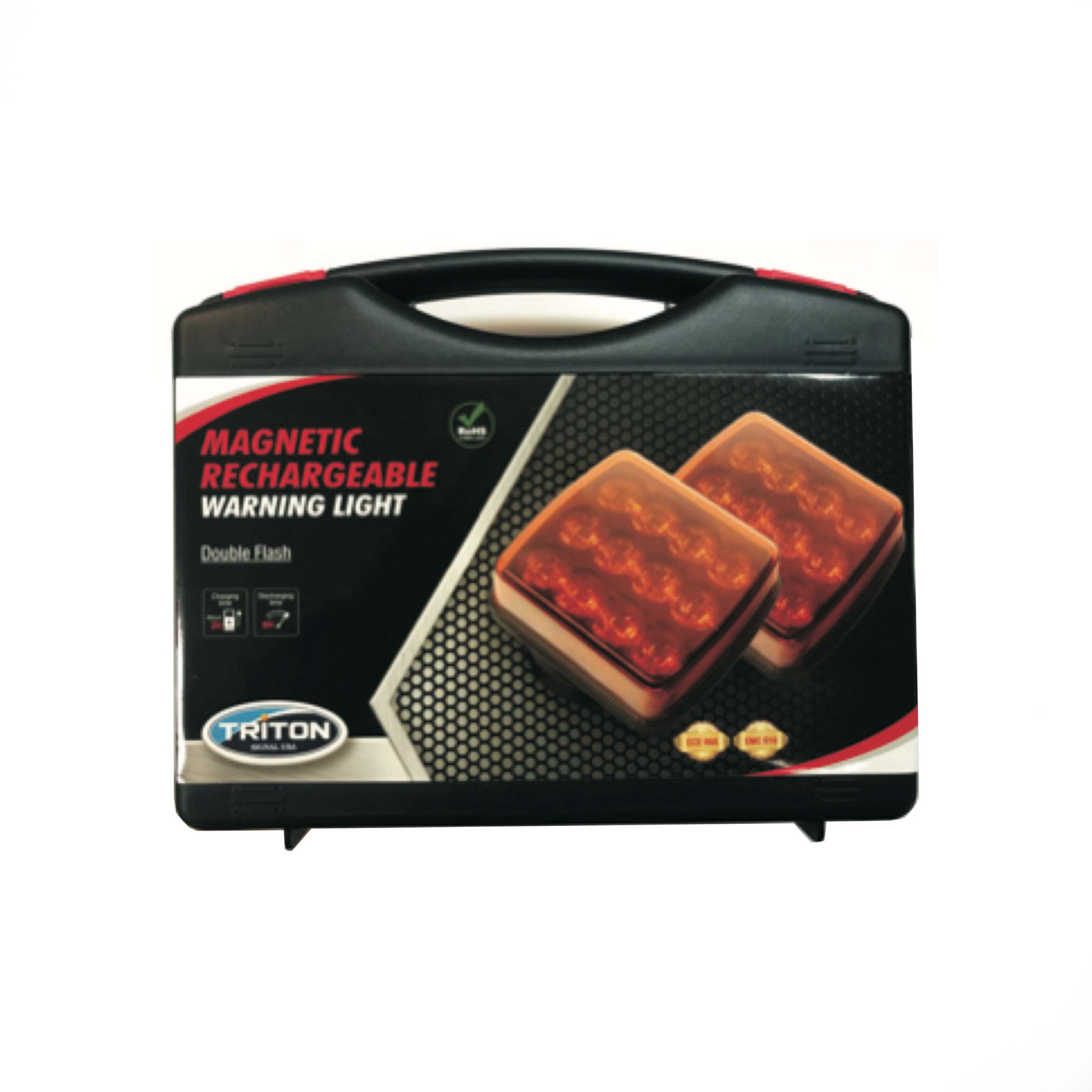 Rechargeable Amber LED Warning Beacon (Pair)