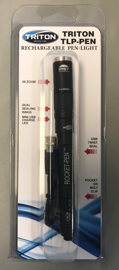 320 Lumens Rechargeable Rocket Pen Flashlight
