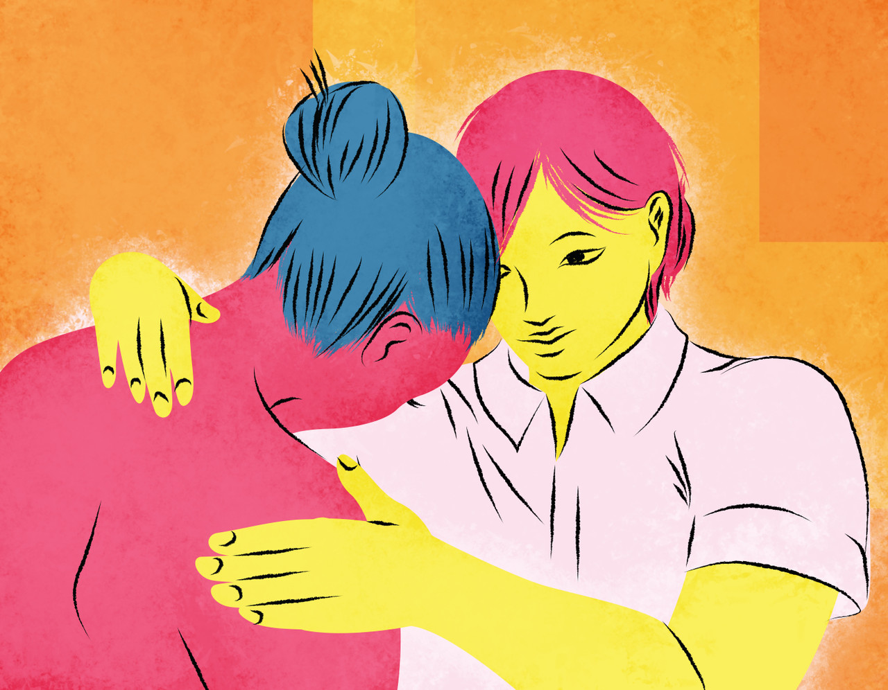 Illustration of Doula and Mother - PraeclarusPress