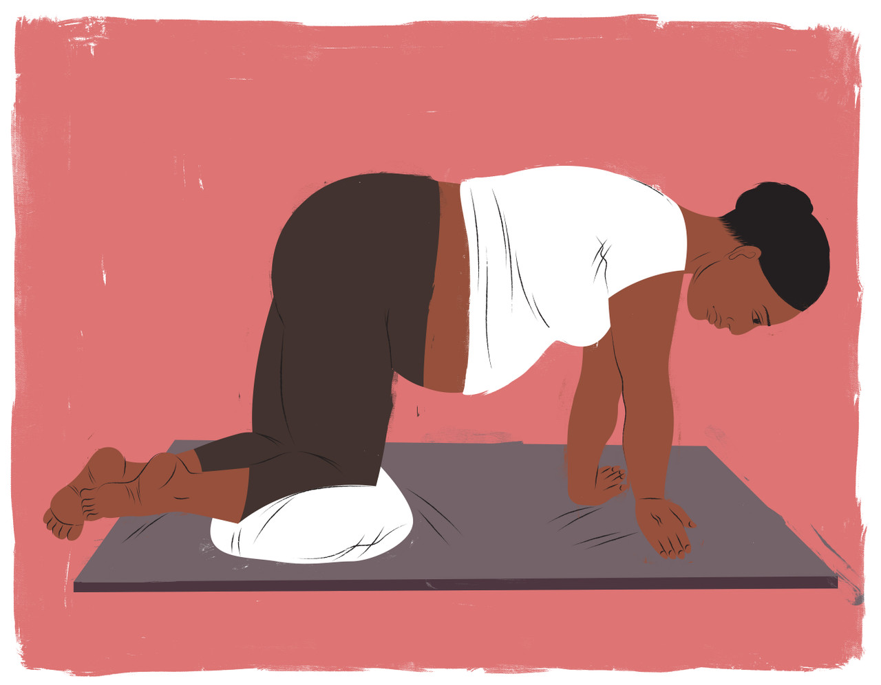 Woman In Labor On All Fours Praeclaruspress