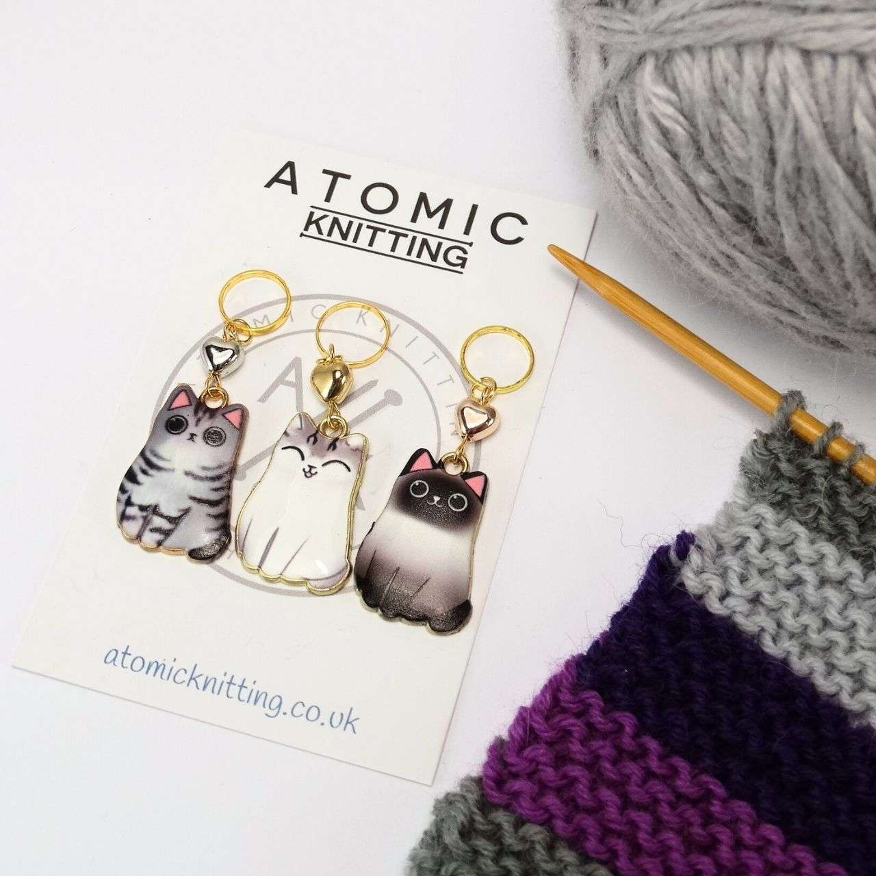 Stitch Marker Sets and Accessories by Atomic Knitting
