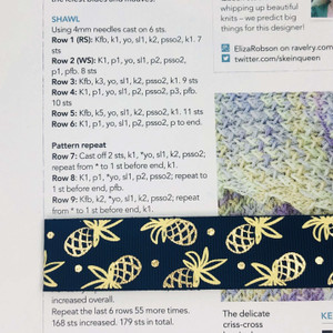 Magnetic Pattern Marker/Tamer - Golden Pineapples- 19.5cm/A4