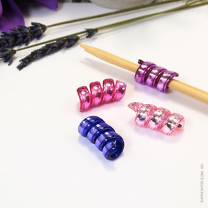 Glimmer Pink/Purple Needle Hugger Set | 2.75 - 4.5mm Needles