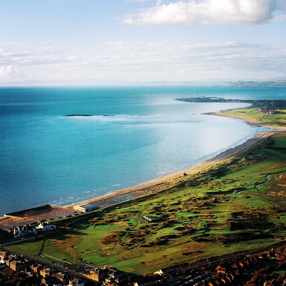 Prestwick Aerial Photograph Print - Prestwick Golf Club Professional Shop