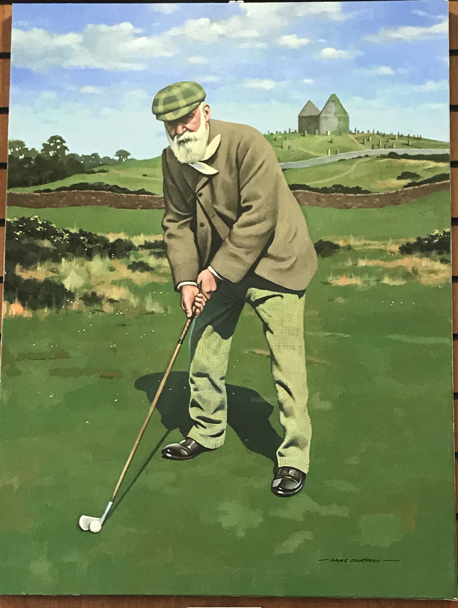 "Old Tom Morris" Original oil painting by Craig Campbell - Prestwick ...