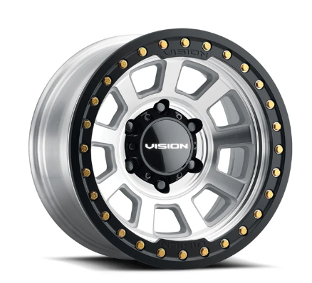 Vision Wheels 350BL7973ACBR-40 Ojos Beadlock 17x9 5x5 in Machined