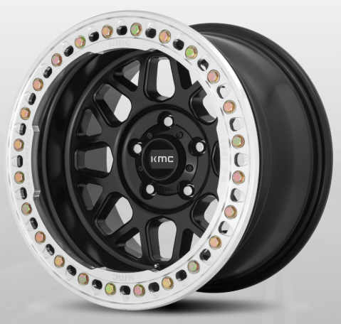 KMC Wheels KM23521050748N Grenade Crawl Beadlock in Satin Black 20x10