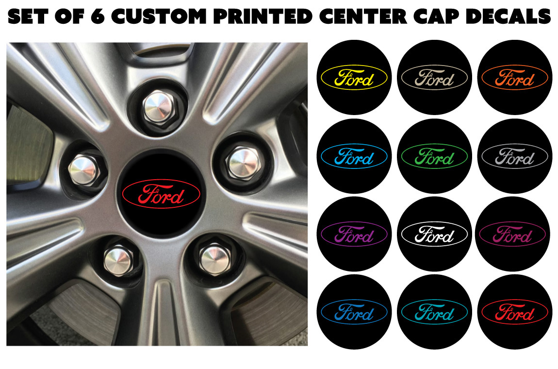 FORD CENTER CAP OVERLAY DECALS STICKERS 2.75"