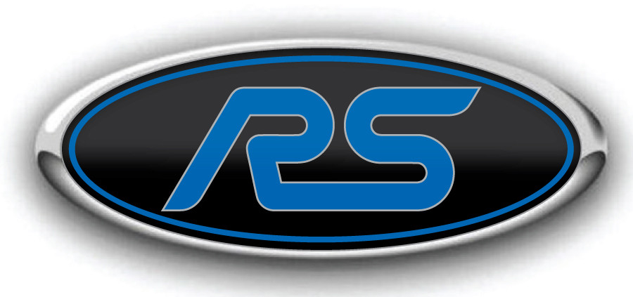 FORD FOCUS RS OVERLAY EMBLEM DECAL 3PC KIT