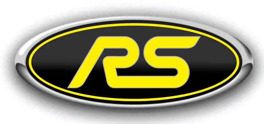 FORD FOCUS RS OVERLAY EMBLEM DECAL 3PC KIT