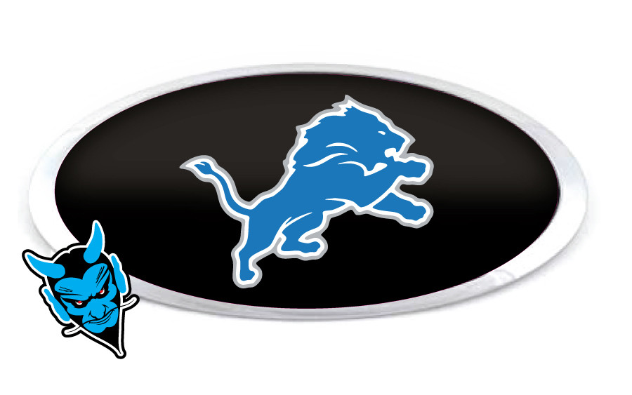 KIA OVERLAY EMBLEM DETROIT LIONS DECALS