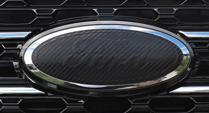 FORD OVERLAY CARBON FIBER EMBLEM DECAL