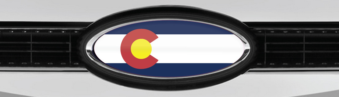 FORD COLORADO STATE FLAG OVERLAY EMBLEM DECALS