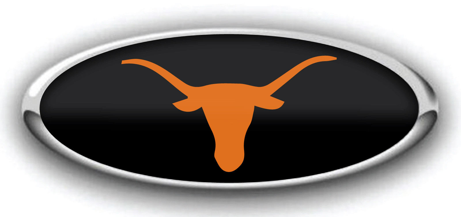 TEXAS LONGHORNS FORD OVERLAY EMBLEM DECALS 3PC KIT