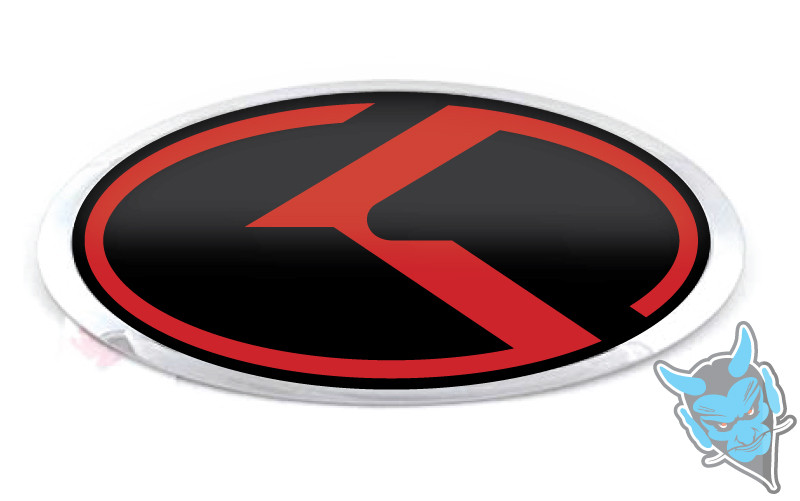 KIA OVERLAY K EMBLEM DECALS